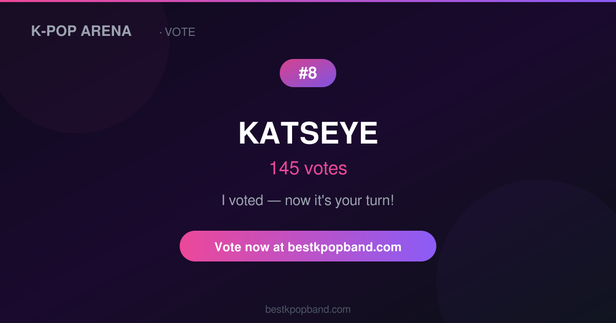 Vote For Katseye K Pop Fan Vote K Pop Arena